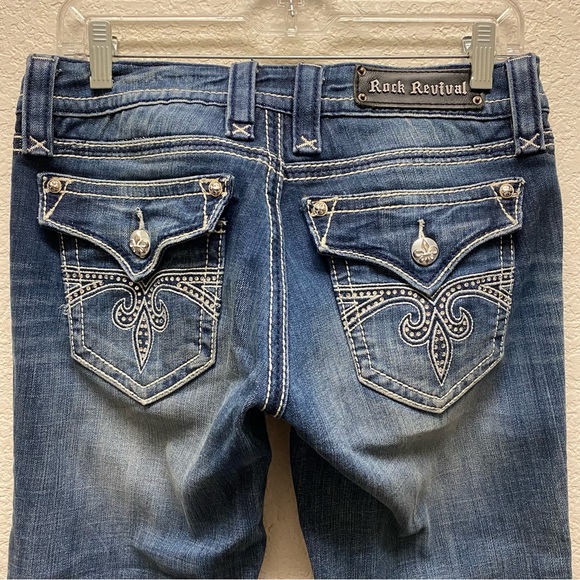 Rock Revival | Jeans | Rock Revival Sora Embellished Flap Back Pocket ...
